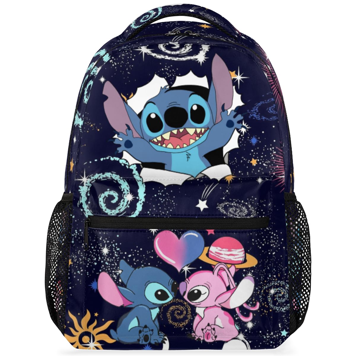 WOLWES Cartoon Backpack 16 Inches Casual Sports Bag Waterproof Travel ...