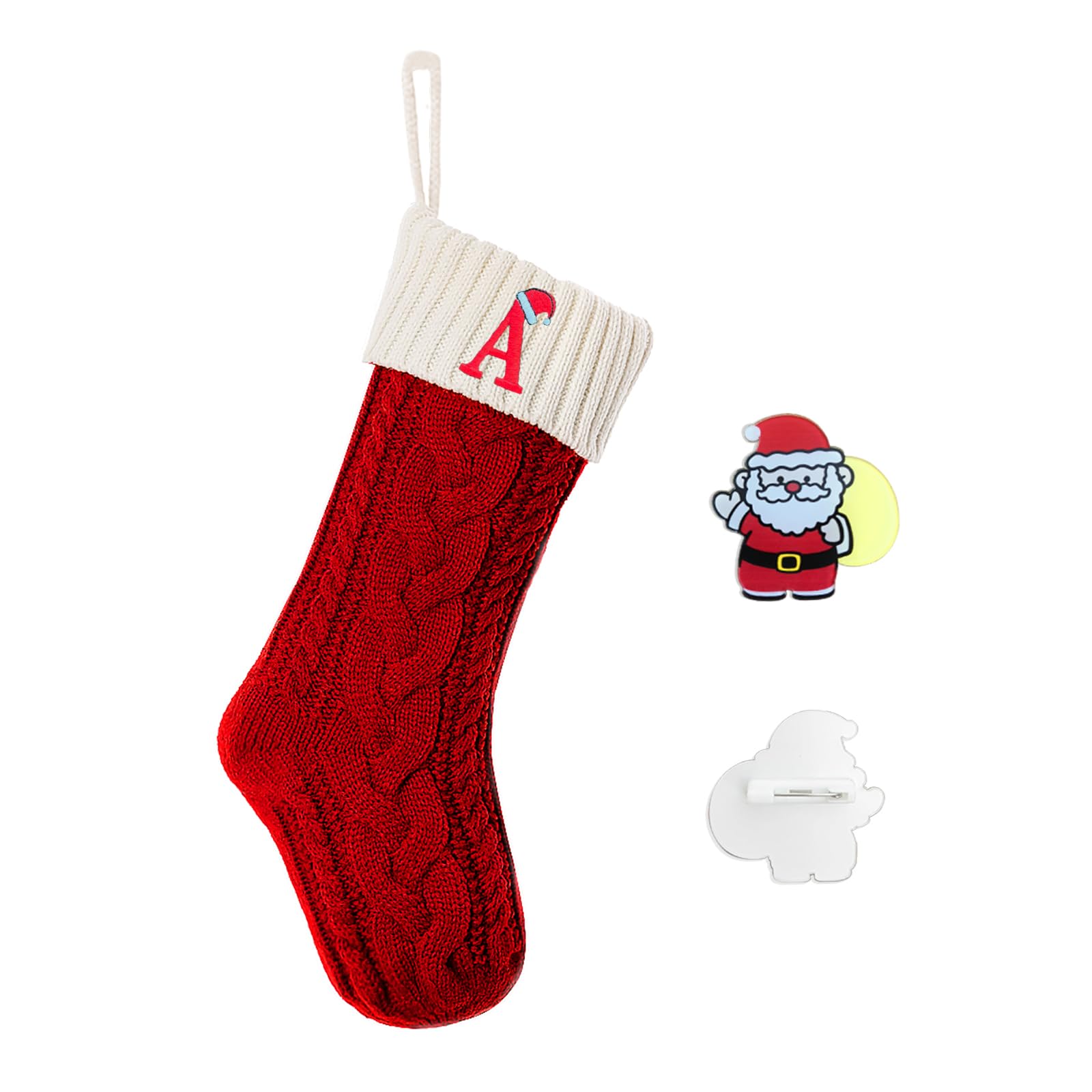Amazon.com: Christmas Stockings with Initials, Personalized Embroidered ...