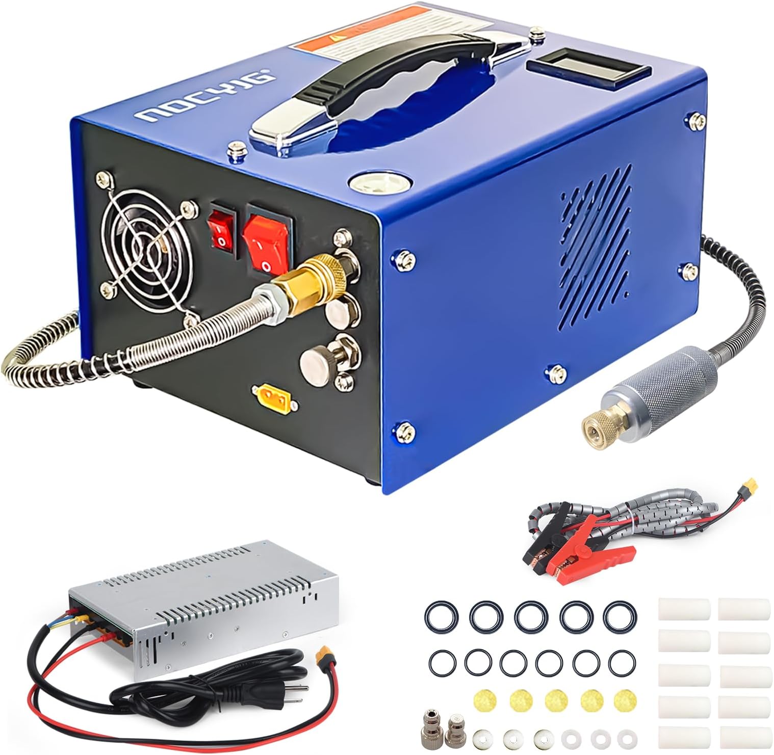 Amazon.com: YONG HENG 4500 PSI Air Compressor 30Mpa 110V High Pressure ...