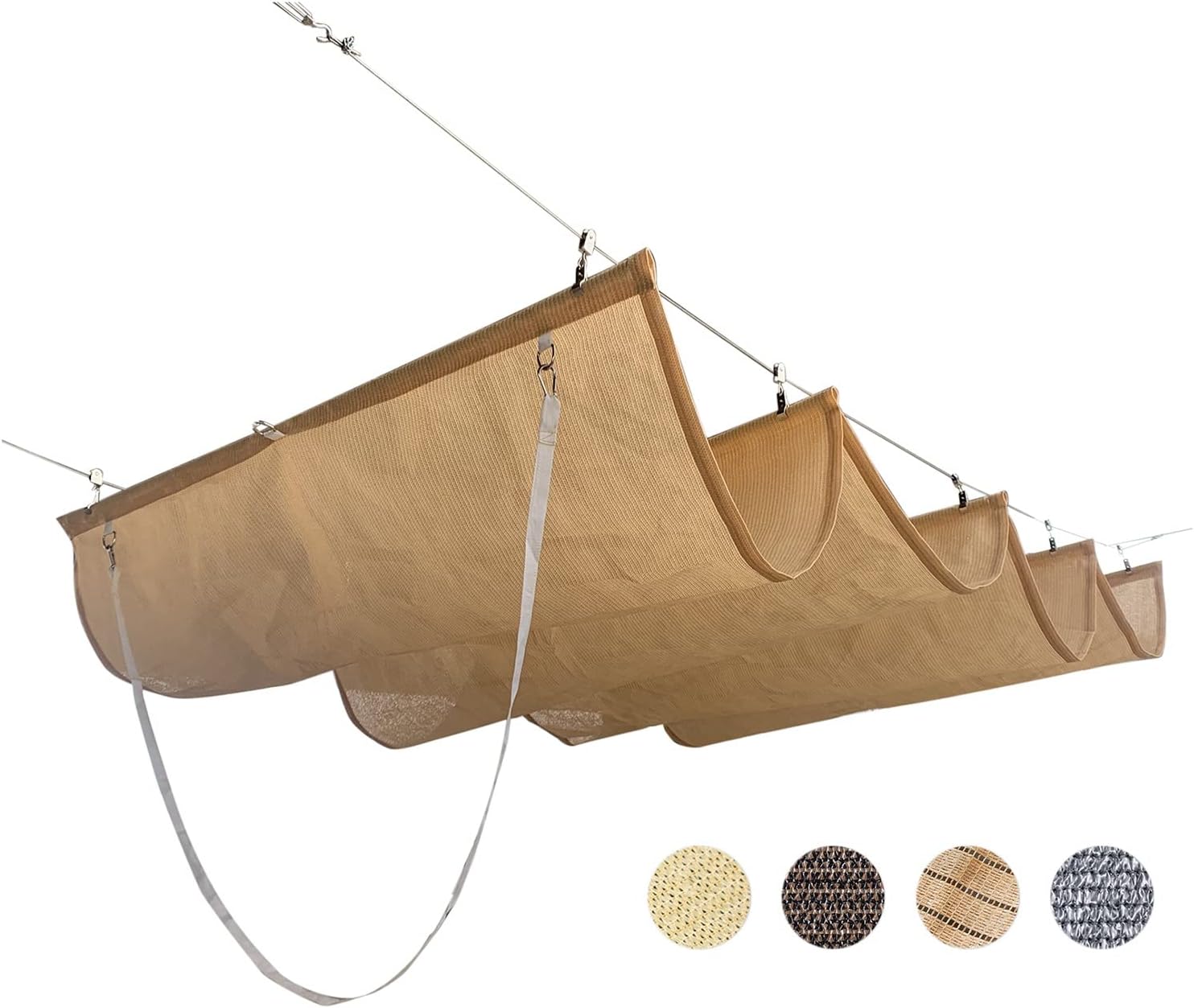 Amazon.com : Wave Shade Sail, Retractable, Wave Sun Cover Canopy, Wave ...