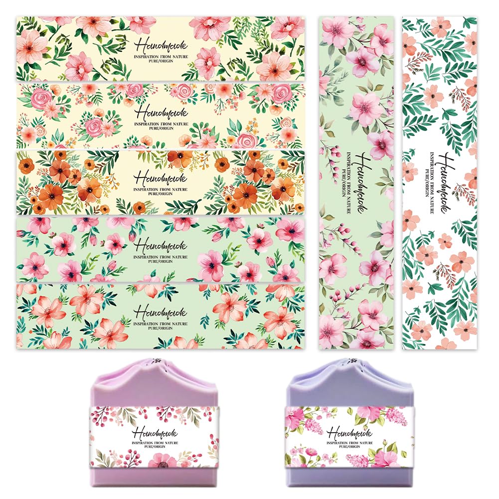 Amazon.com: PH PandaHall 90pcs Flower Soap Wrappers, Watercolor Styles ...