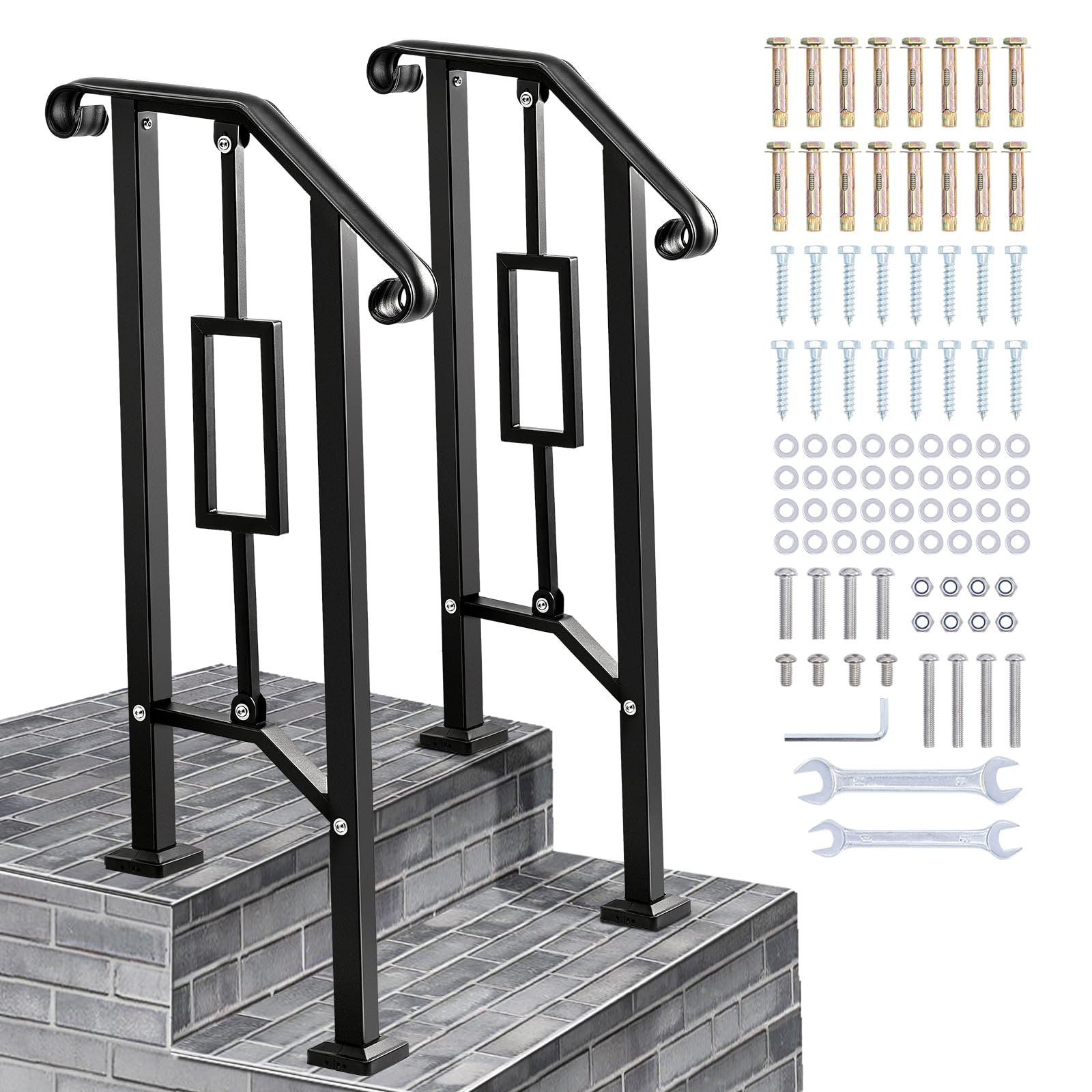 Snapklik.com : LMRSTOO Handrails For Outdoor Steps,Luxury Heavy Duty ...