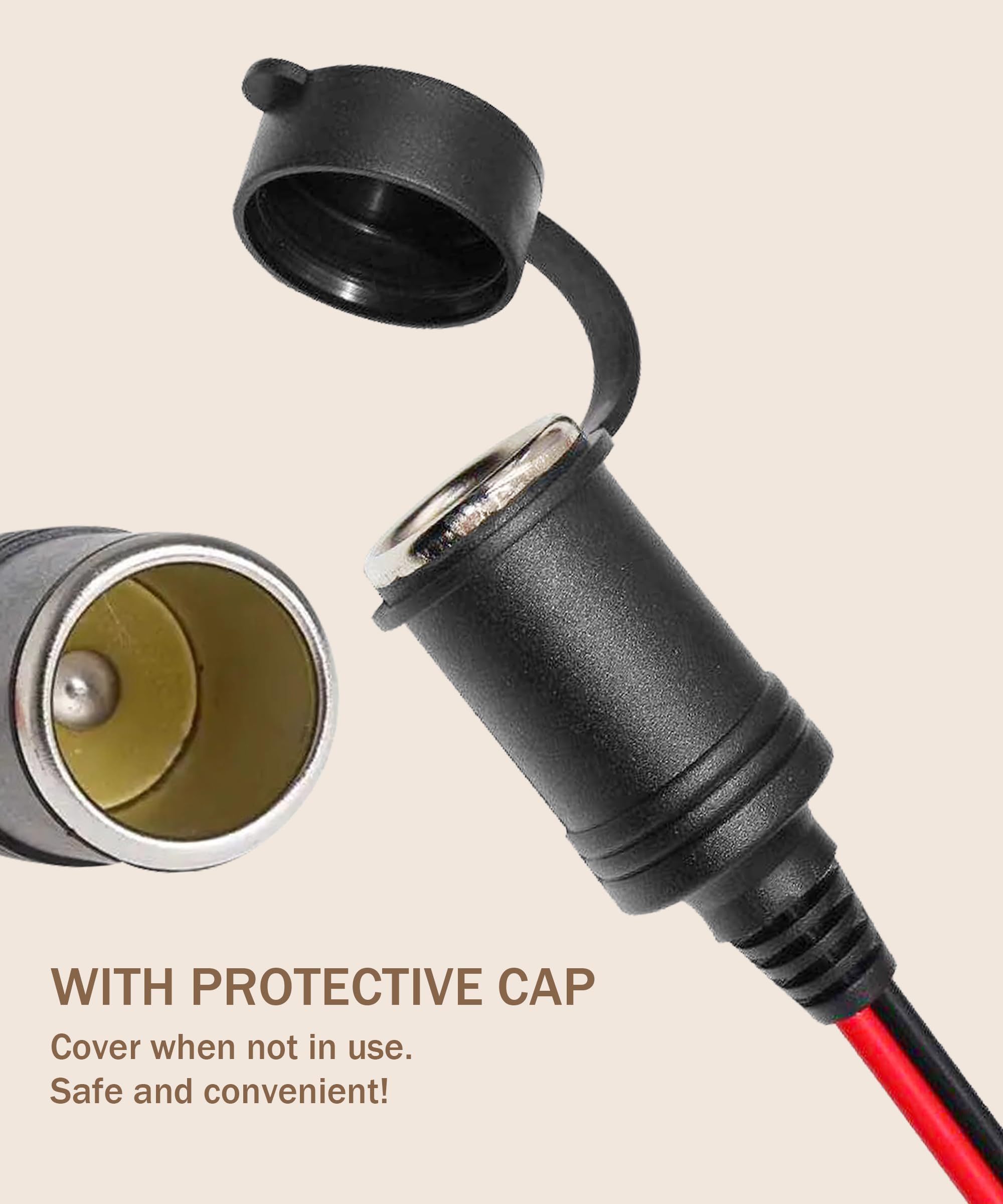 Snapklik.com : Bylikeho 12V Cigarette Lighter Battery Adapter,Car ...