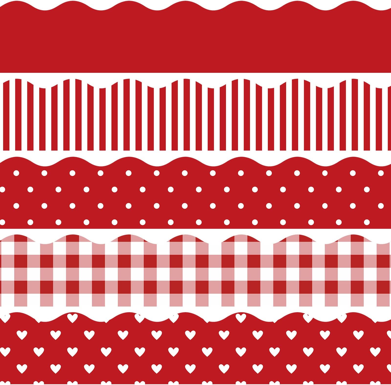 Amazon.com: Whaline 69 Feet Valentine's Day Bulletin Board Borders 5 ...