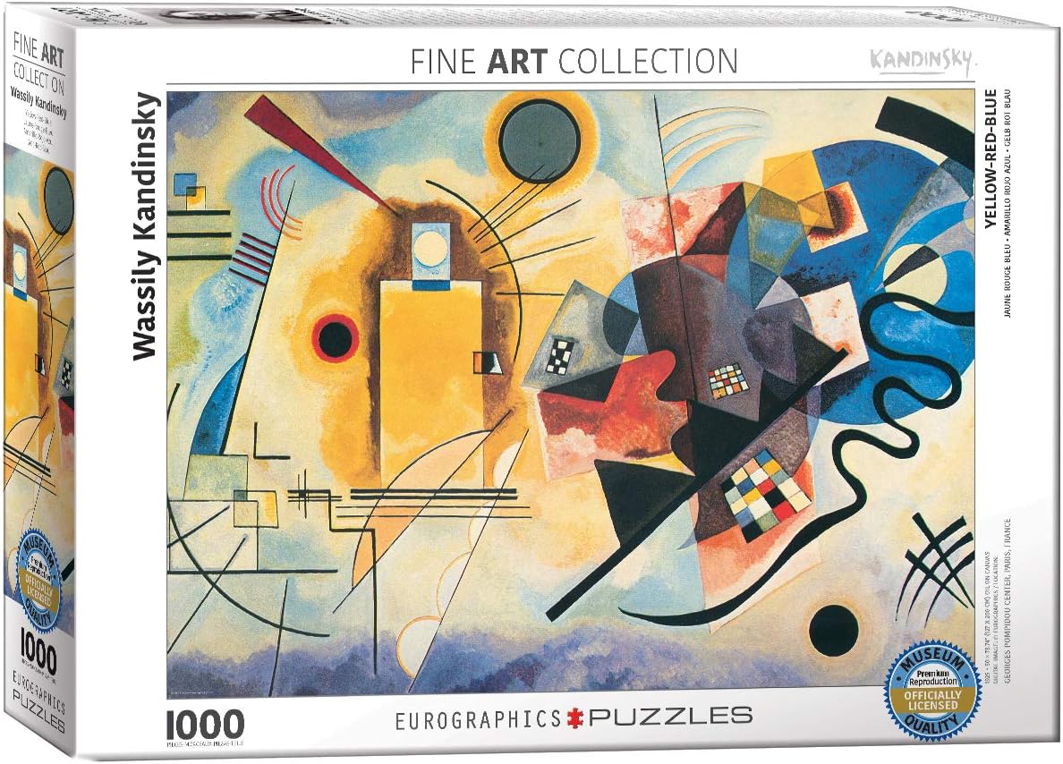 Amazon.com: EuroGraphics Gelb Rot Blau by Kandinsky 1000 Piece Puzzle ...
