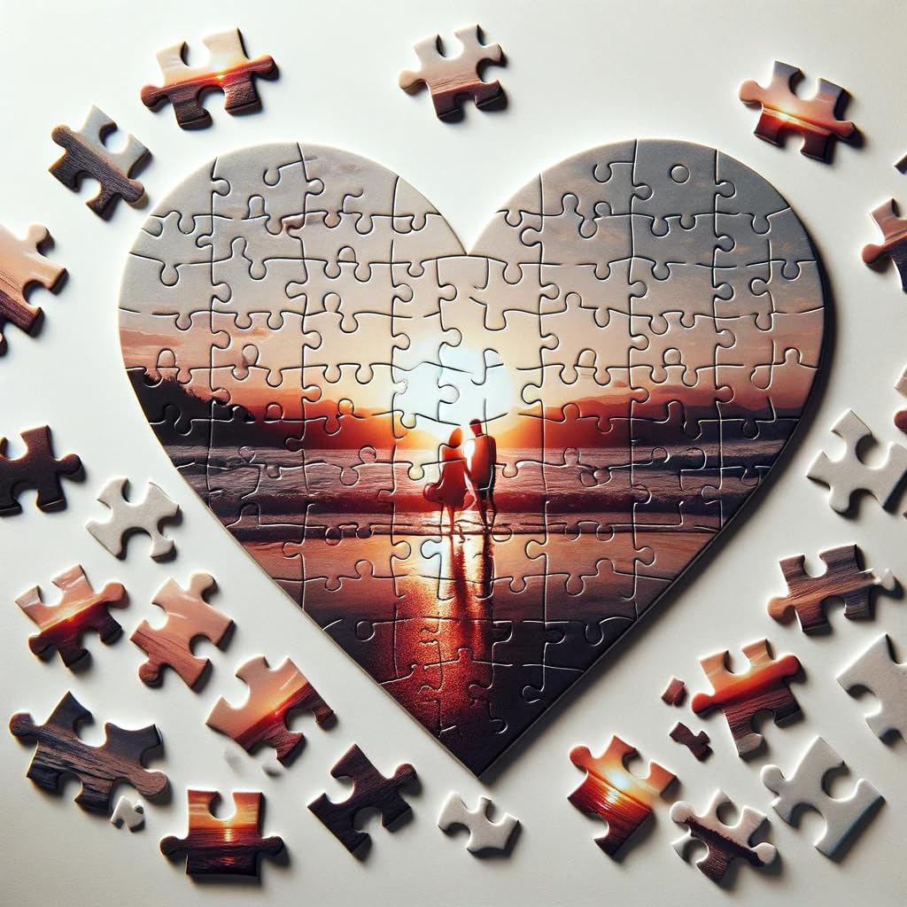 Buy Custom Jigsaw Puzzle Heart Shaped - Create Memorable Moments with ...