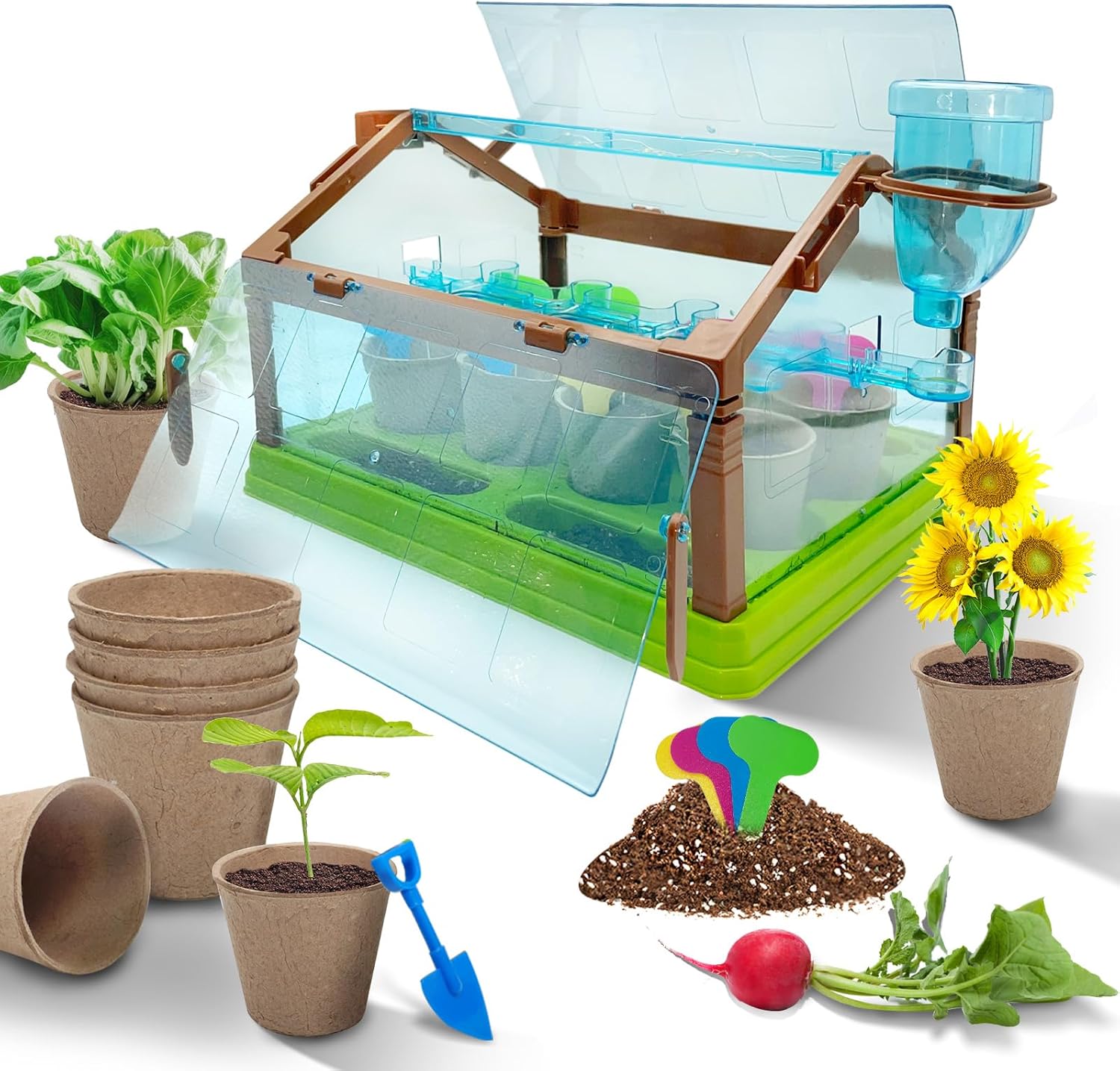 Amazon.com: Plant Growing Kit with Drip Irrigation System,Greenhouse ...
