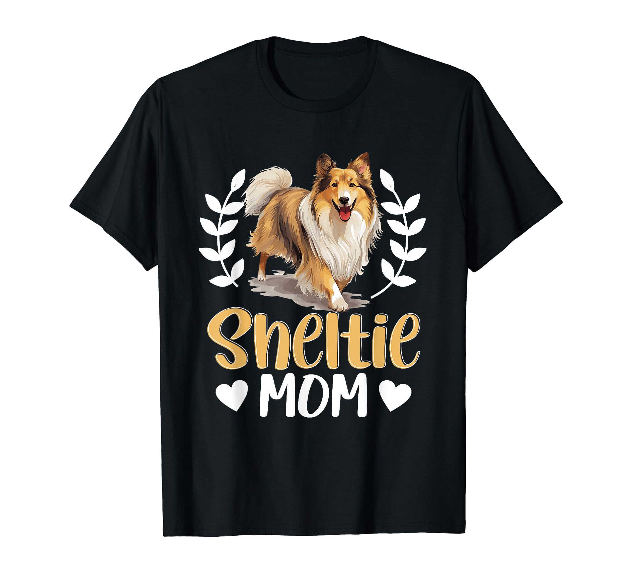 Amazon.com: Shetland Sheepdog Dog Sheltie - Sheltie Mom T-Shirt ...