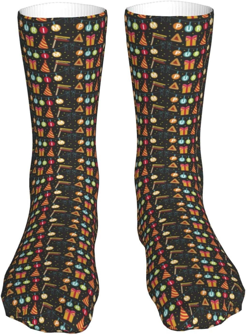 Amazon.com: KnoRRS Happy Purim Day Jewish Carnival Socks for Men Women ...