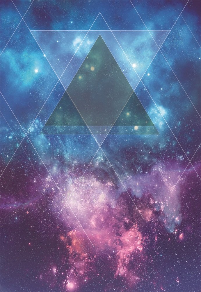Space Triangles Wallpaper Nebulae