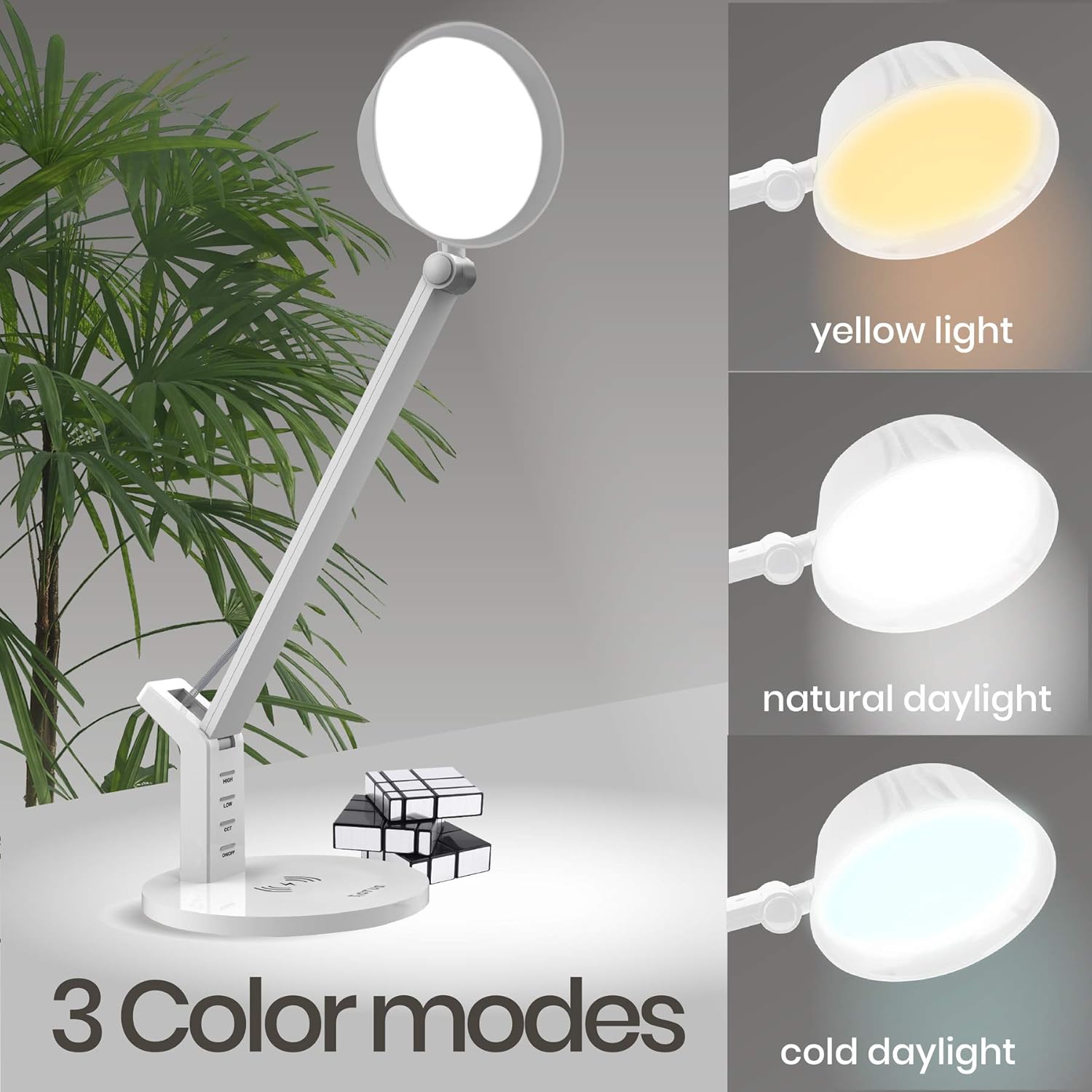 OTUS Led Desk Lamp Wireless Charger Eye-Caring Drafting Table Lamp ...