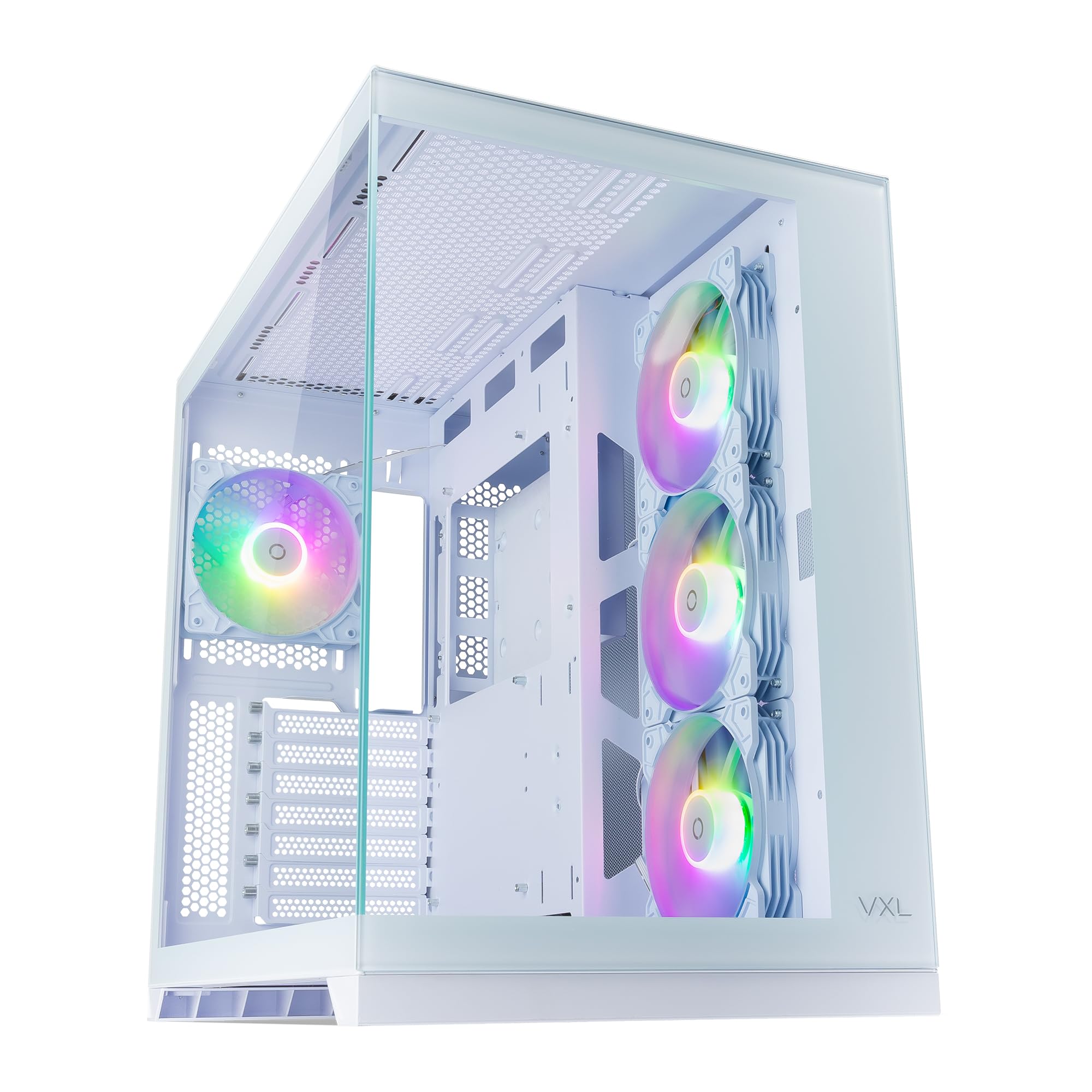 Buy TECWAREVXL EVO ATX Dual Chamber Chassis - White / 4 x 120mm ARGB ...