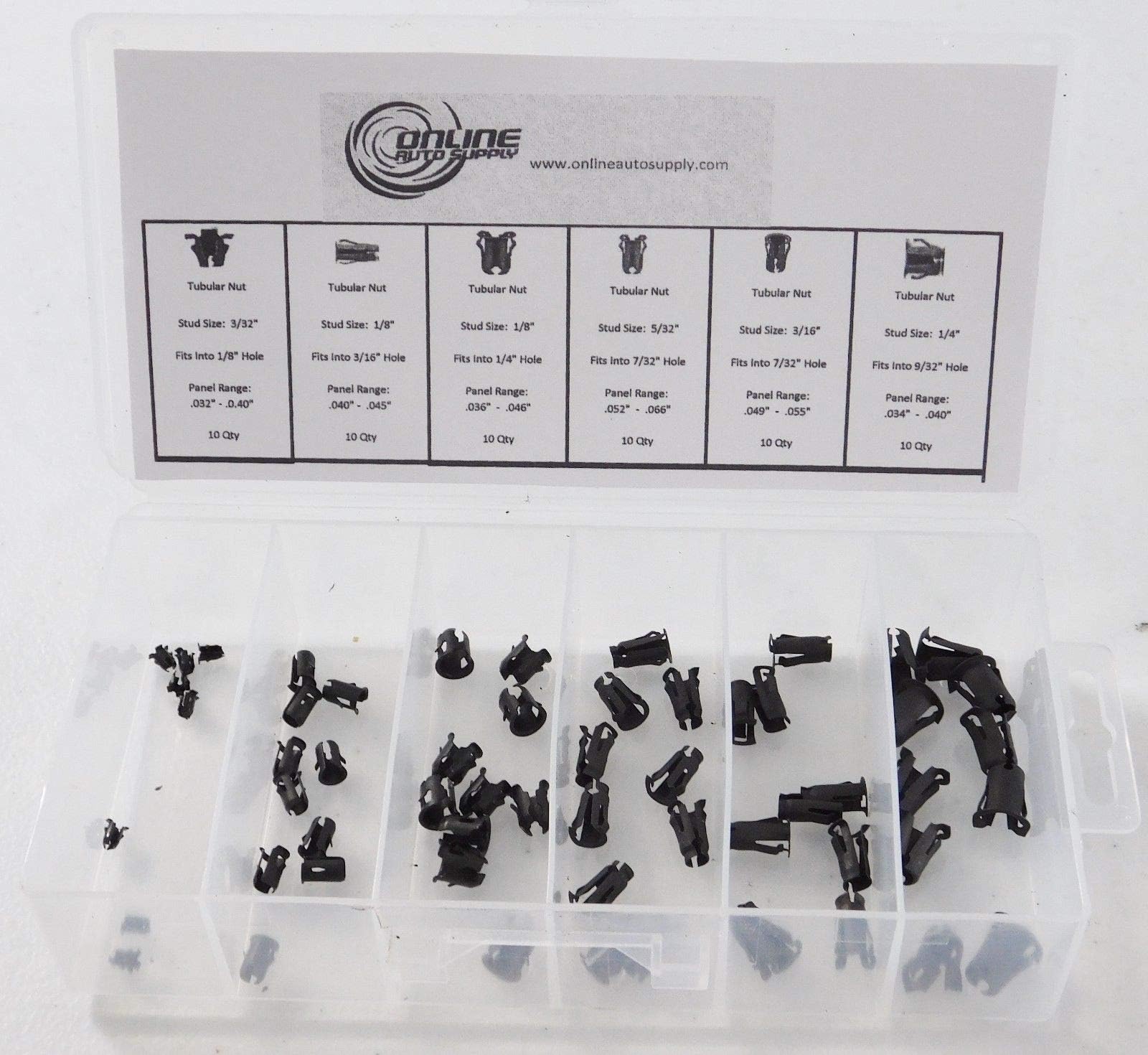 Amazon.com: Barrel Clip Assortment Auto Body Emblem Tubular Retainer ...