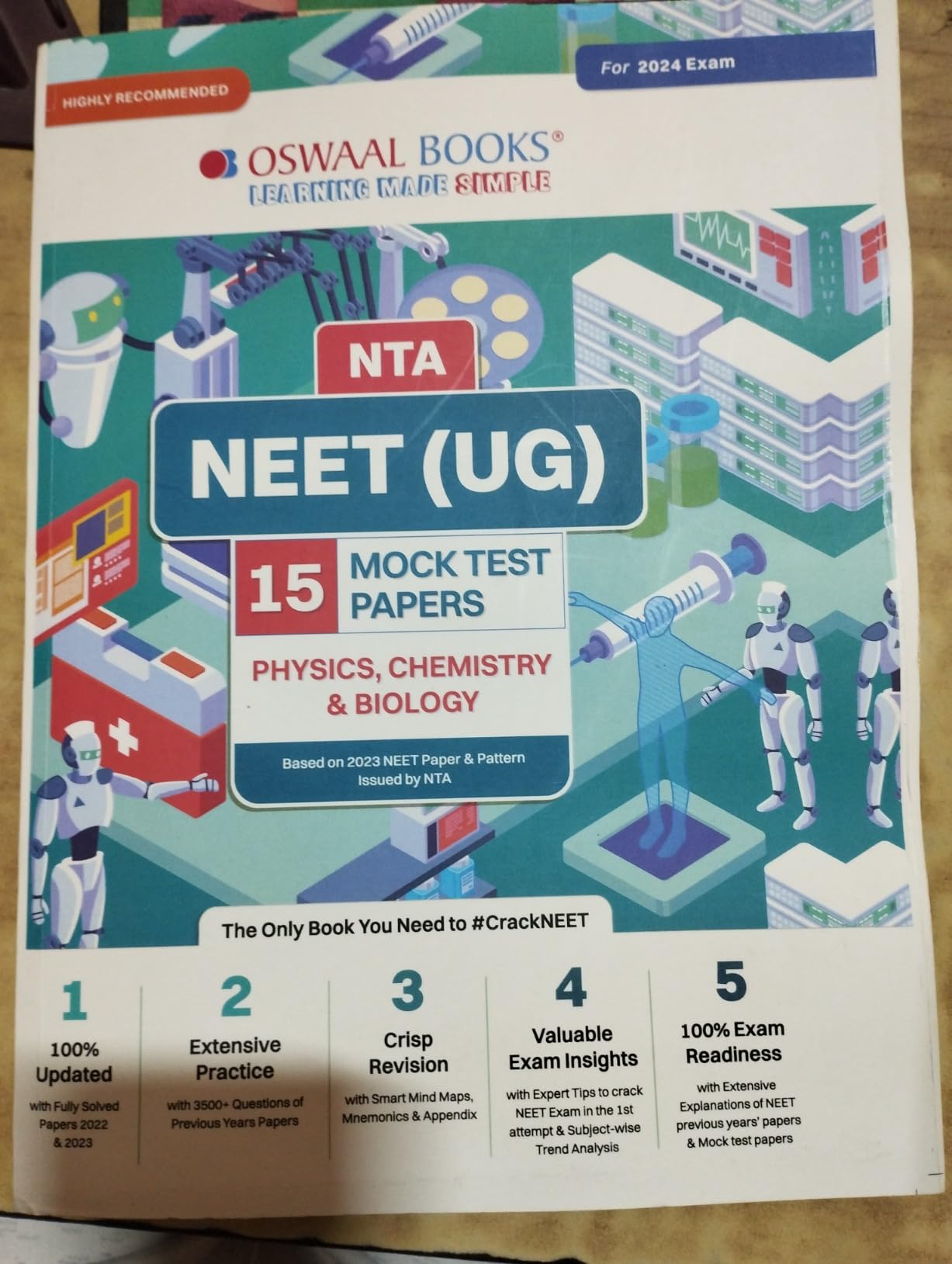 Oswaal NEET UG Mock Test, 15 Sample Question Papers Physics, Chemistry ...