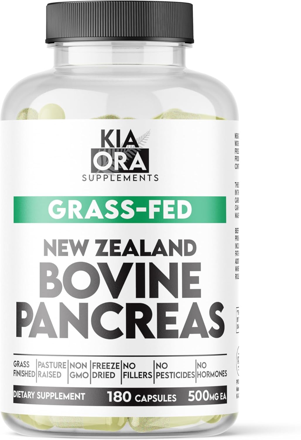 Amazon.com: Grass Fed Beef Pancreas Supplement | 100% Beef Pancreas ...