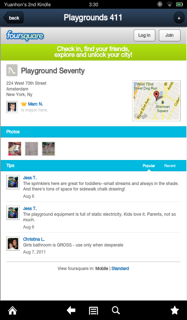 Playgrounds 411 - App on Amazon Appstore