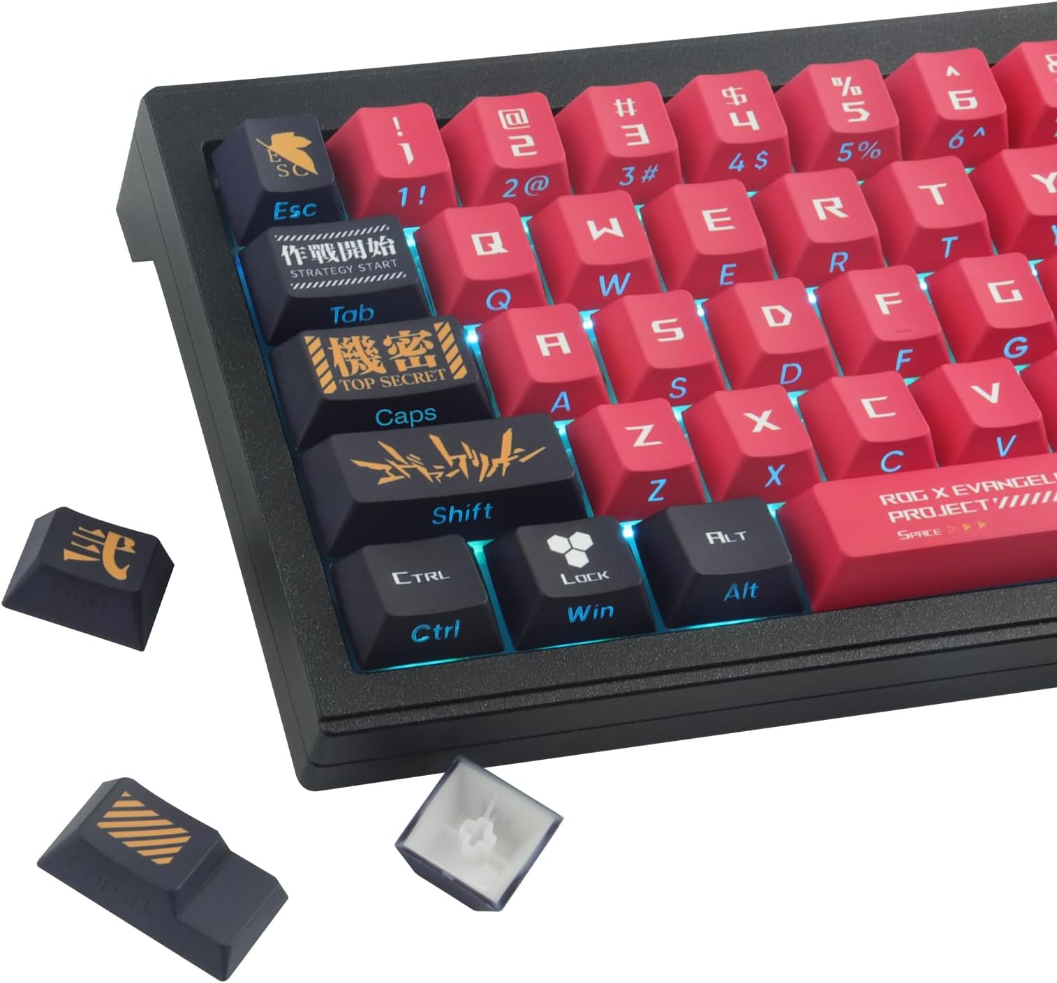 Amazon.com: PBT Keycaps - Side Print Keycap Set, Shine Through Custom ...