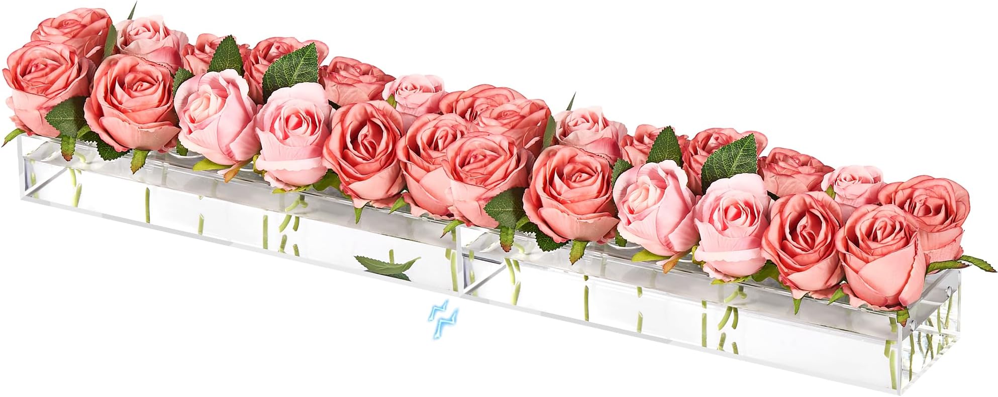Amazon.com: Oropoli 2Pack Clear Acrylic Flower Vase – Rectangular 11.5 ...