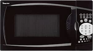Amazon.com: Magic Chef 0.7 1000W Black Countertop Microwave Oven, .7 cu ...