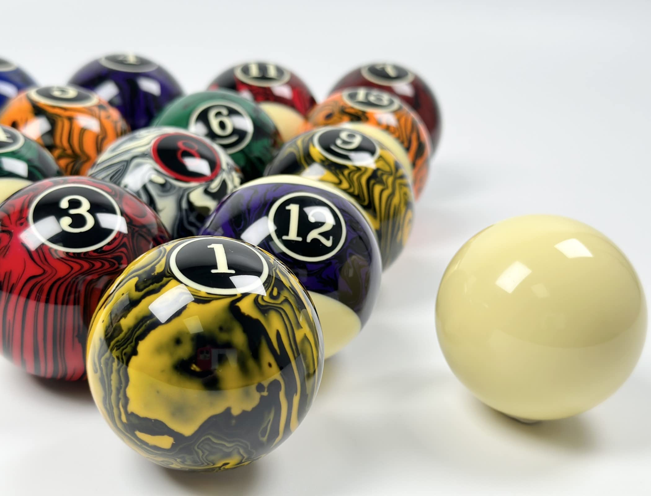 Snapklik.com : AGIEG Billiard Pool Balls Set 16 Pool Table Balls Deluxe ...