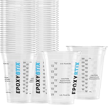Amazon.com: [Pack of 50] 10oz Disposable Graduated Measuring Cups for ...