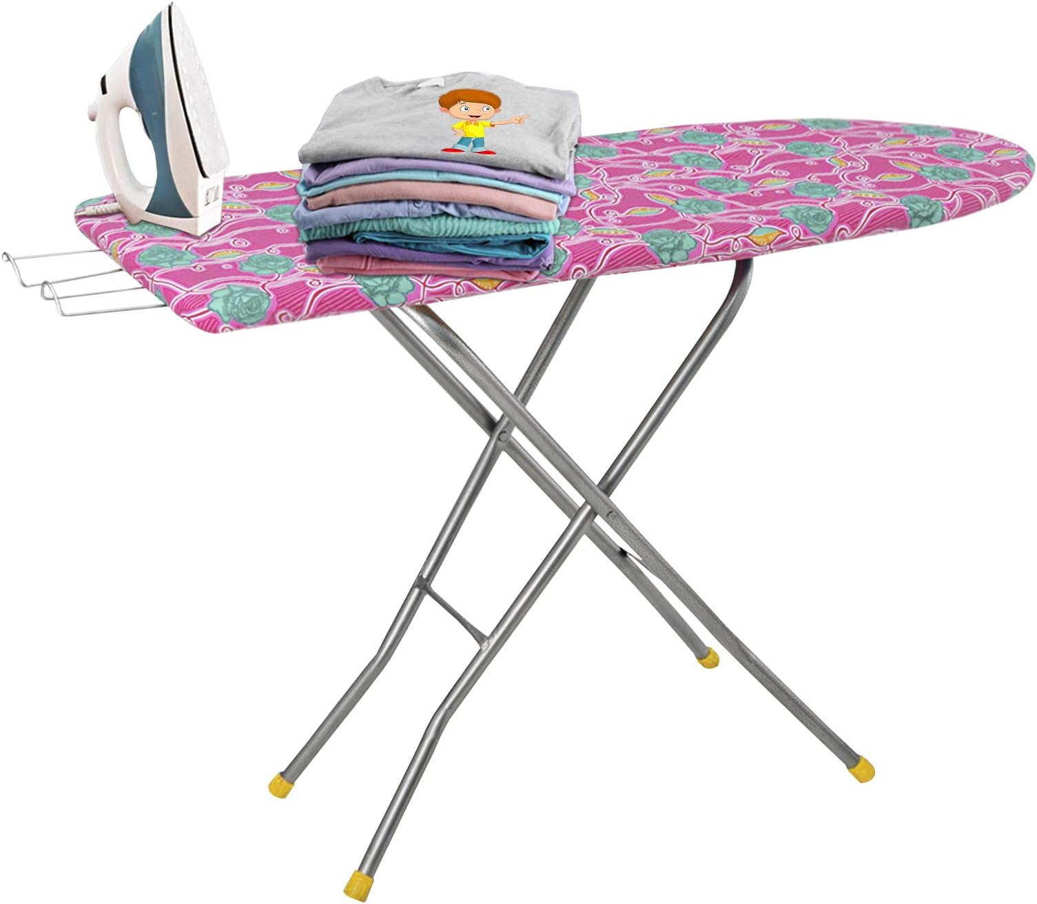 TruGood Folding Ironing Board Iron Table with PRESS Stand - XL : Amazon ...