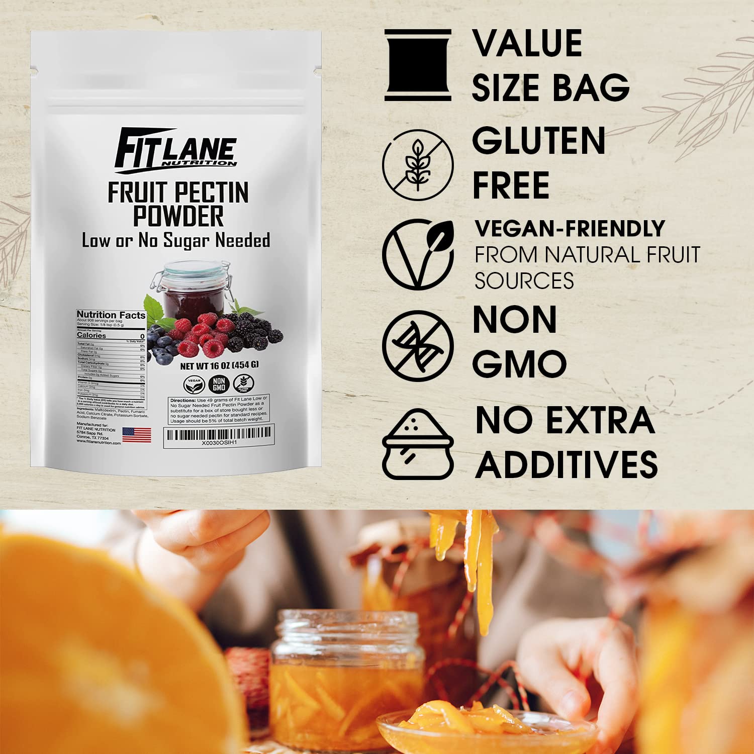 Snapklik.com : Low Sugar Pectin For Canning Jam And Jellies Natural ...