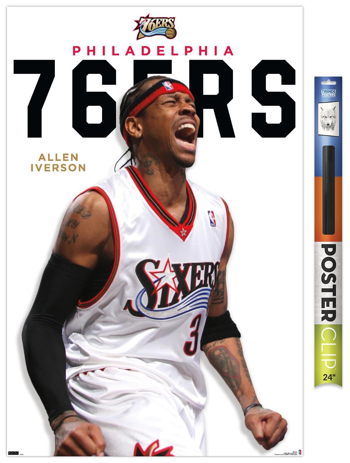 Amazon.com: Trends International Allen Iverson - Feature Series 23 Wall ...