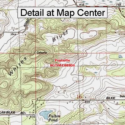 Amazon.com : USGS Topographic Quadrangle Map - Poynette, Wisconsin ...