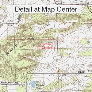 Amazon.com : USGS Topographic Quadrangle Map - Poynette, Wisconsin ...