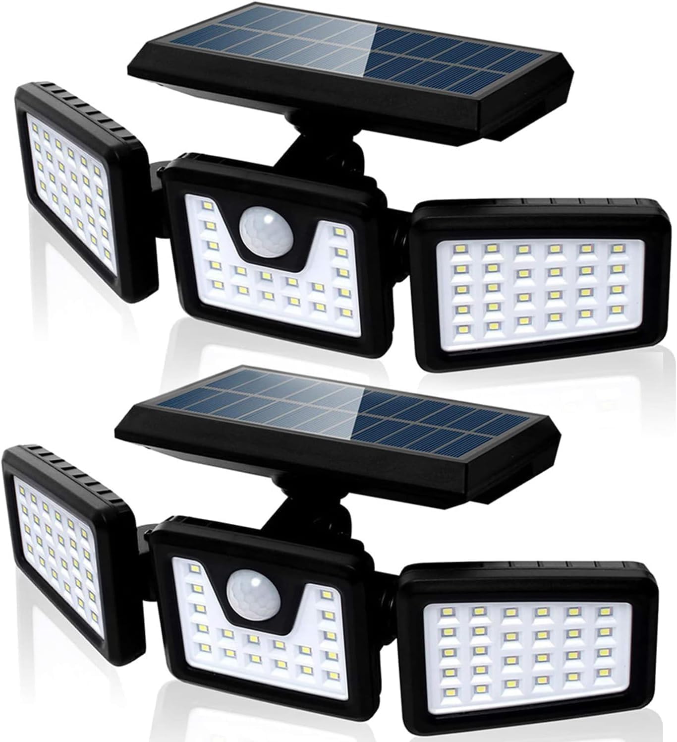 Luces Solares 2 Paquetes, TXG 368 LED Lámpara 3 Modos 270 ° Solar ...