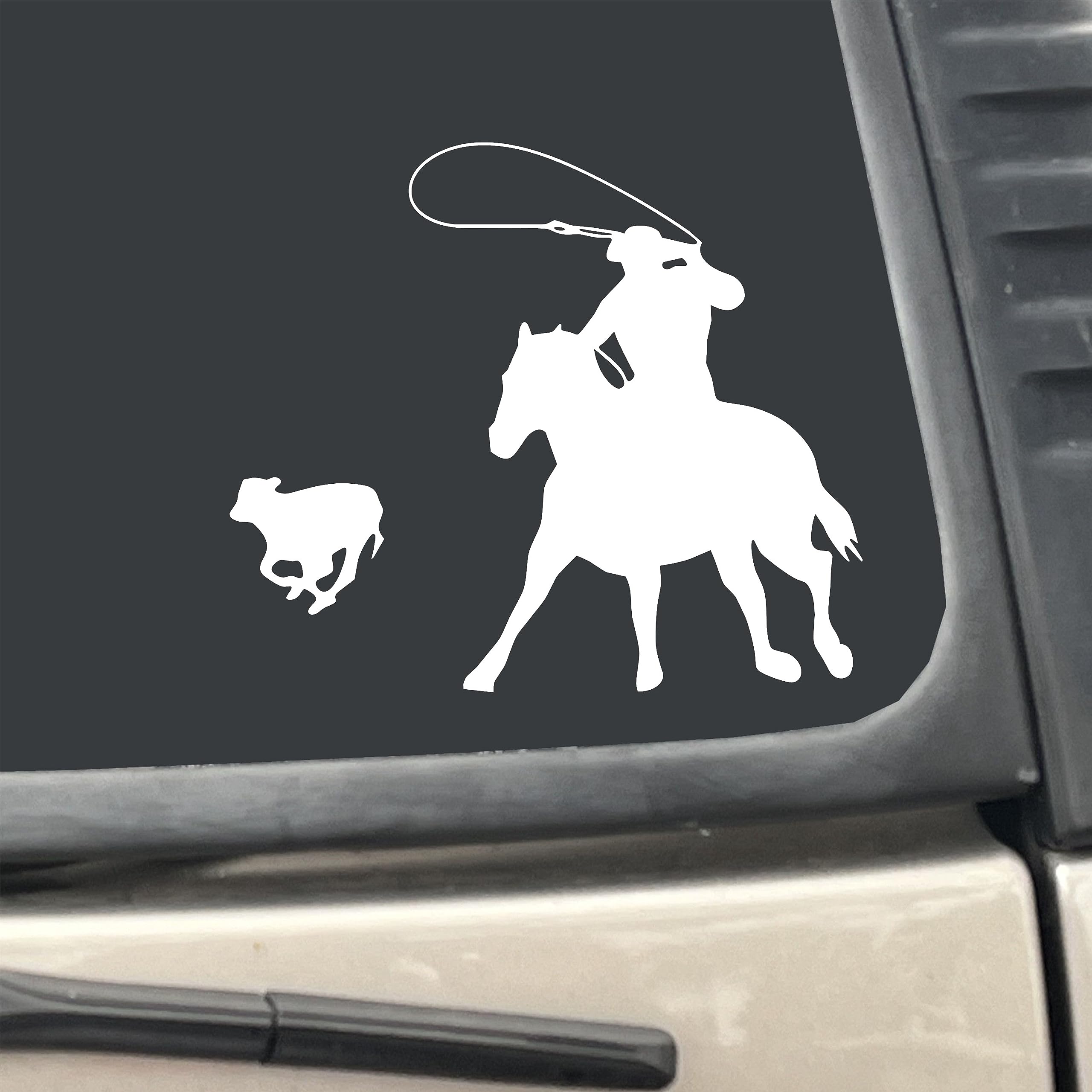 Calf Roping Decals Amazon.com Decal Stickers Of Cowboy On Horseback