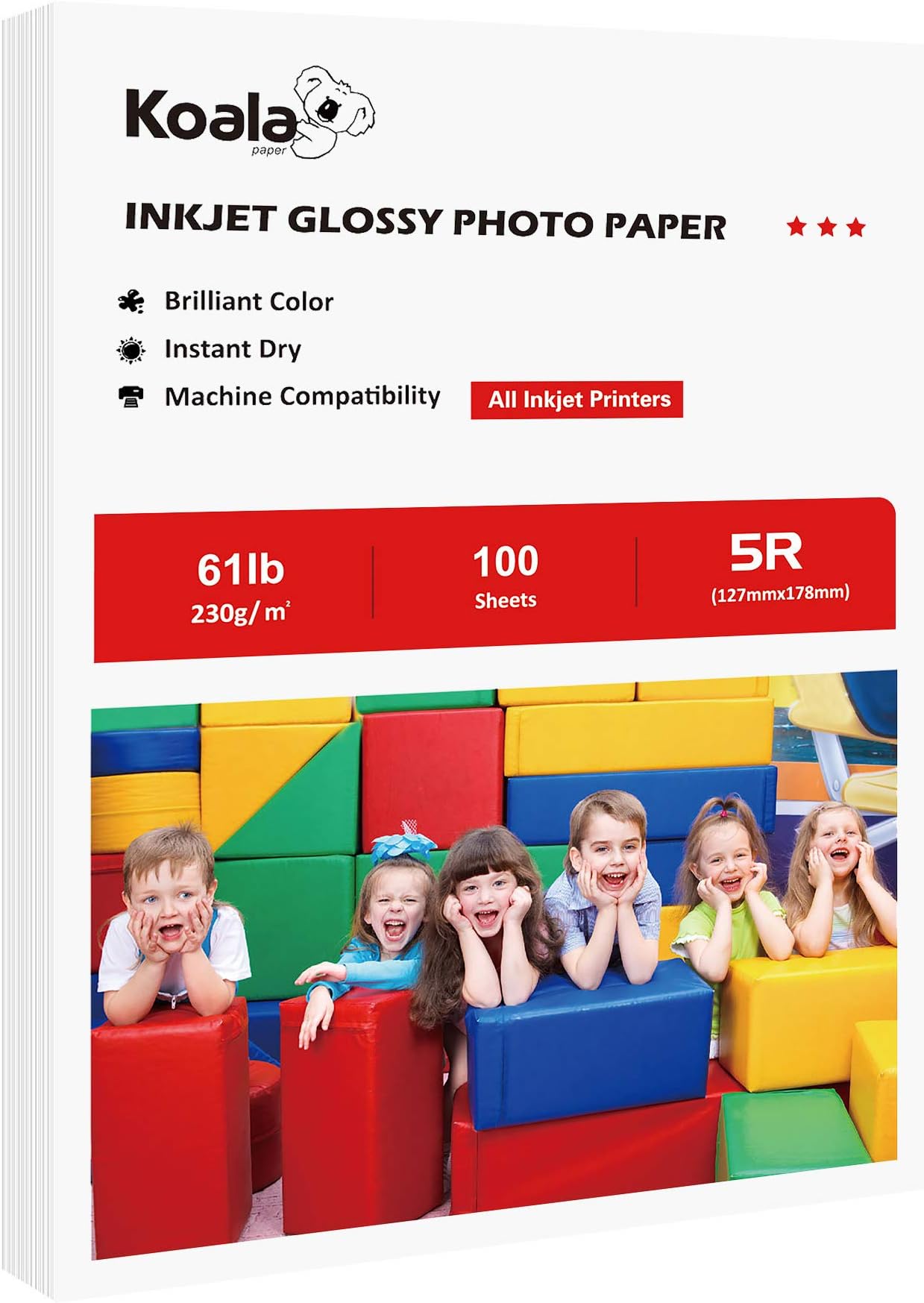 Koala Photo Paper 5x7 Inches High Glossy 230gsm Compatible with Inkjet ...