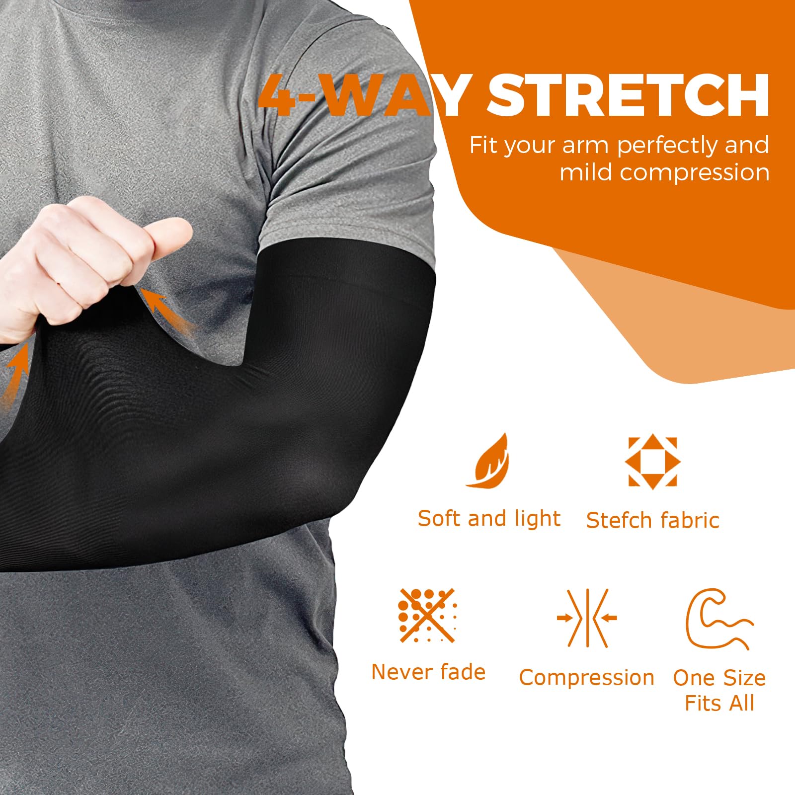 Snapklik.com : Sun Protection Arm Sleeves For Men & Women UV Sleeves ...