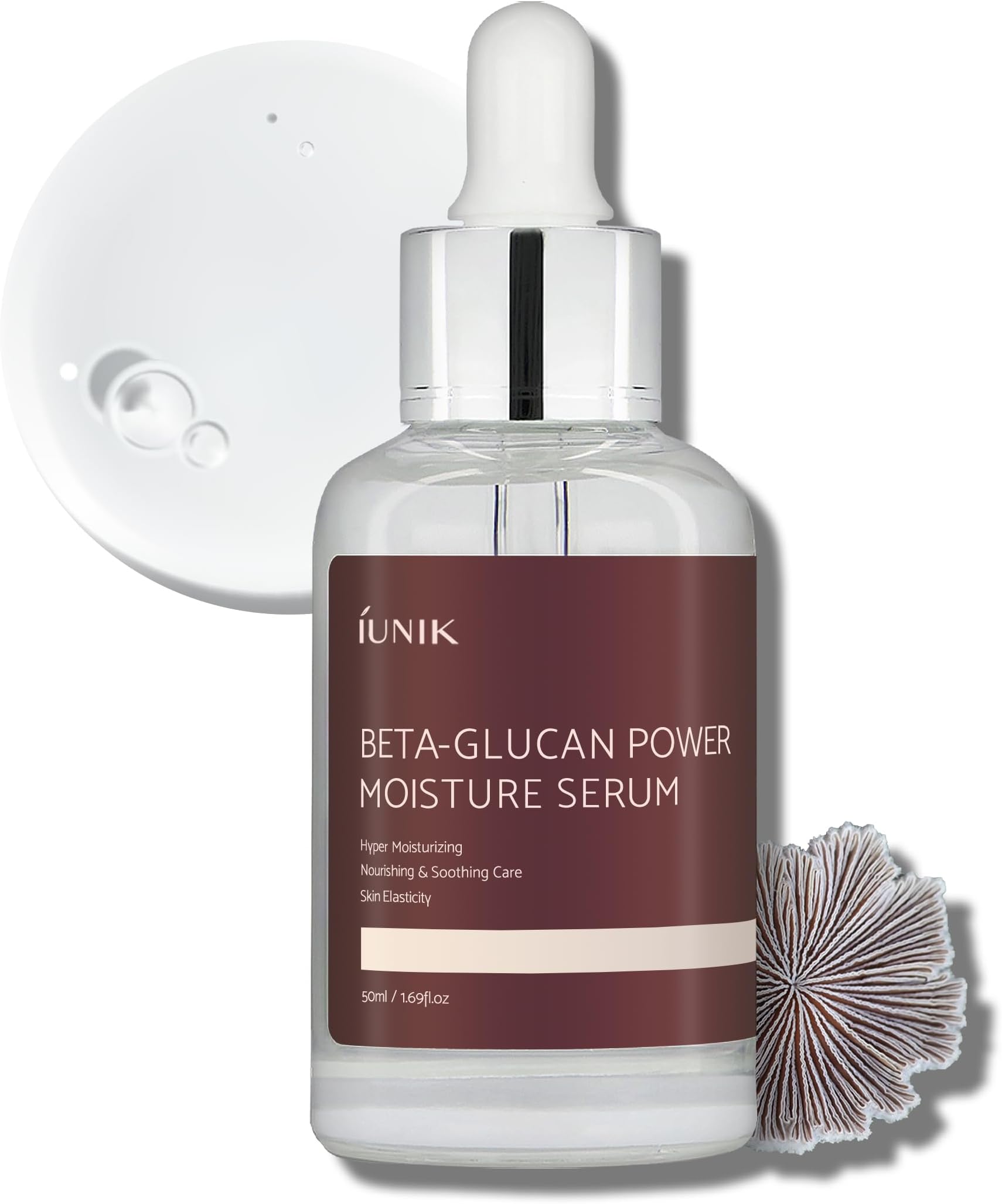 Amazon.com: IUNIK Beta-Glucan Power Deep Moisture Vegan Serum 400,000 ...