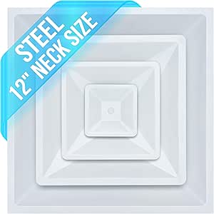 Fits 24x24 Steel T-Bar Drop Ceiling Grid | 2x2 Feet Lay in Steel Air ...