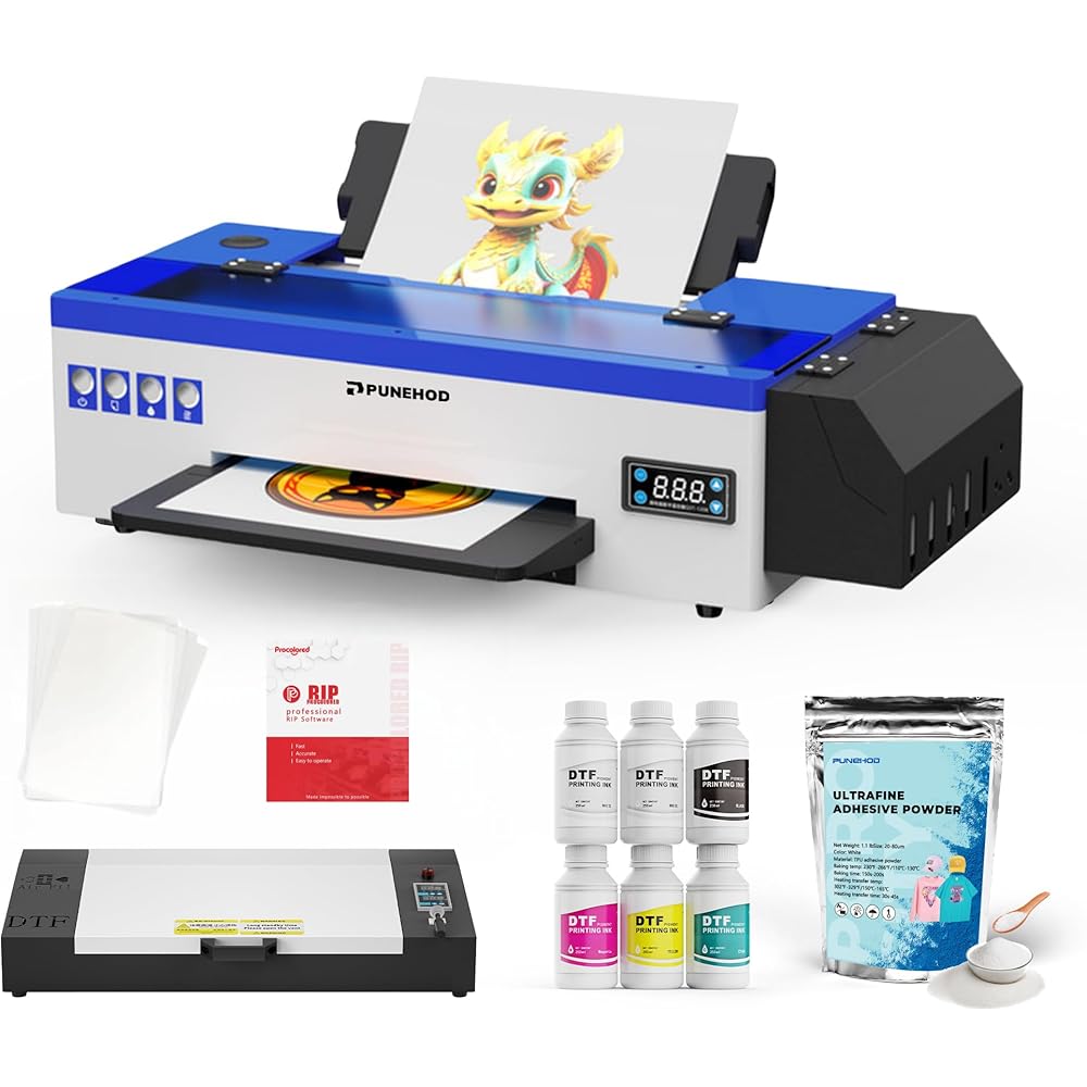 $93/mo - Finance PUNEHOD L1800 DTF Printer A3 DTF Transfer Printing Machine, Direct to Film ...