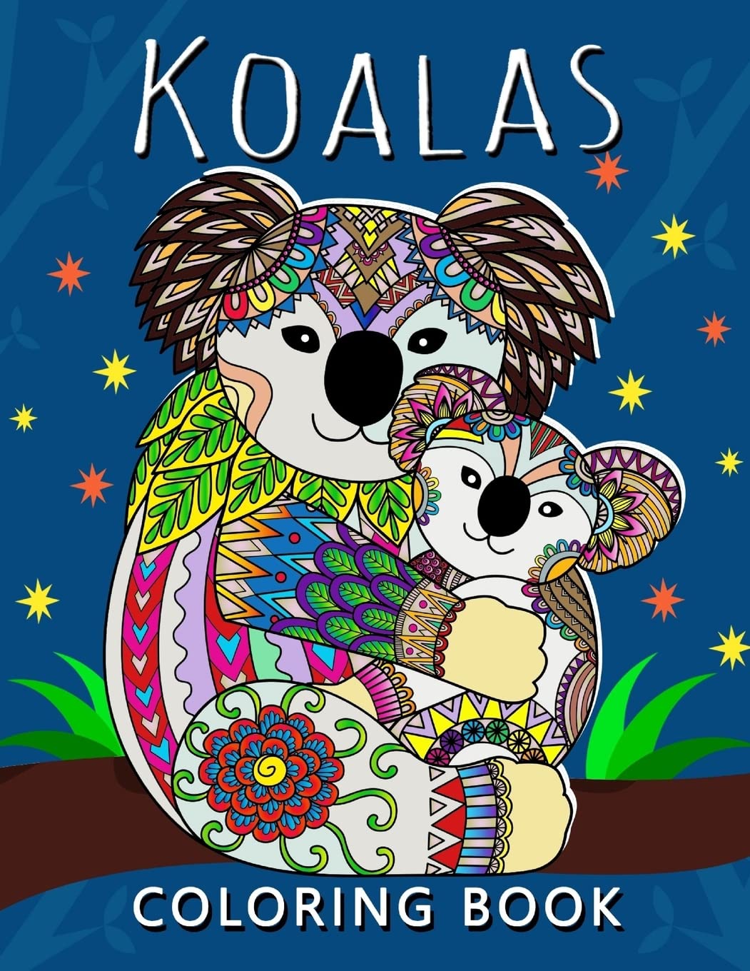 Amazon.com: Koala Coloring Book: Stress-relief Adults Coloring Book For ...