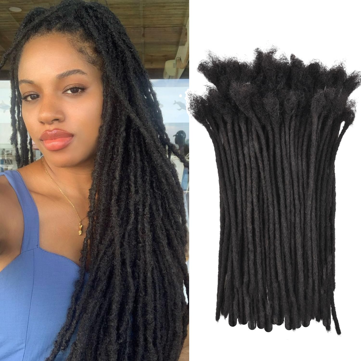 Amazon.com : Biubiulom 6Inch-24Inch Dreadlock Extensions Loc Extensions ...