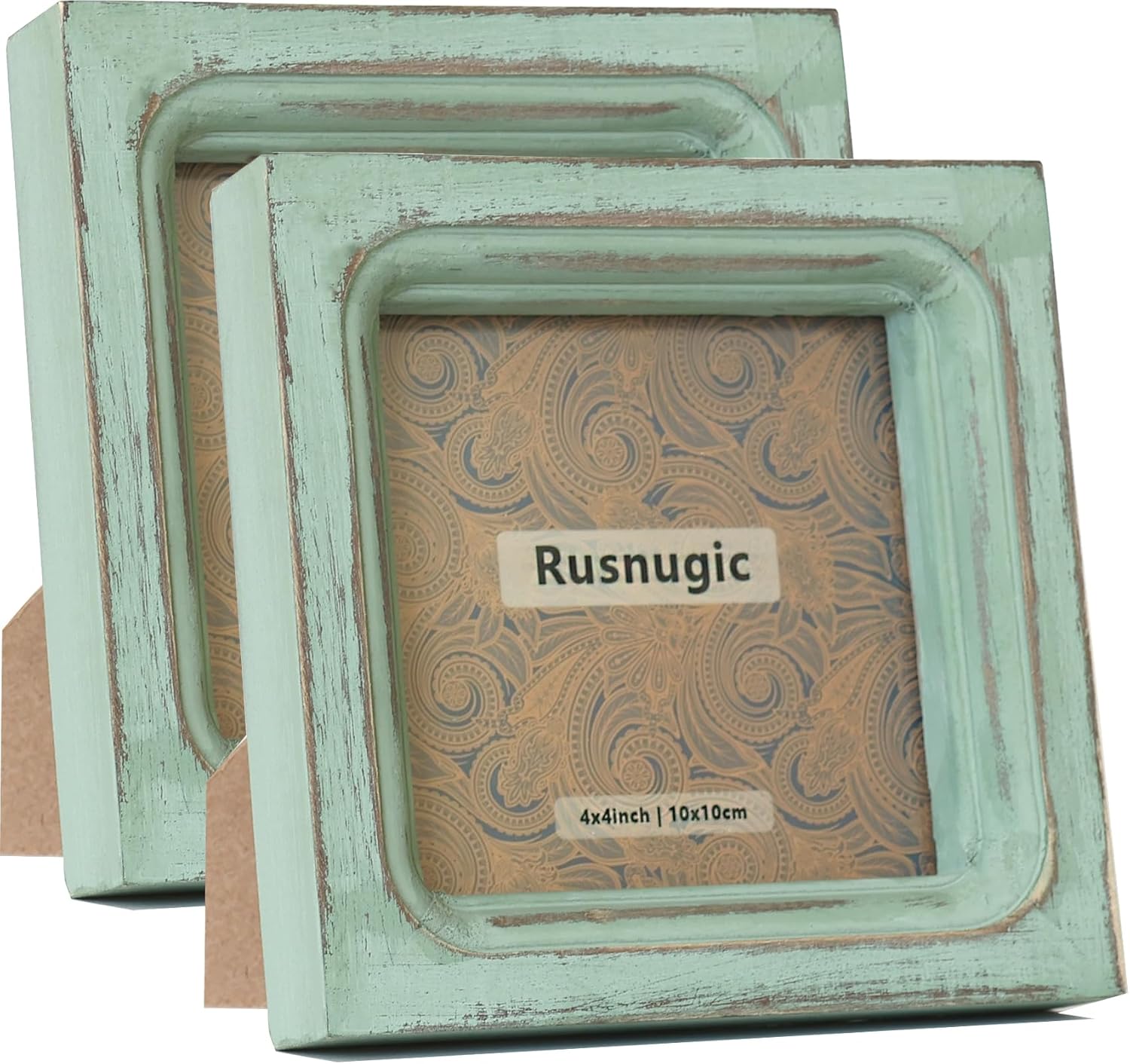 Amazon.com - Rusnugic Picture Frames 4x4 Set of 2 Handmade Rustic Wood ...