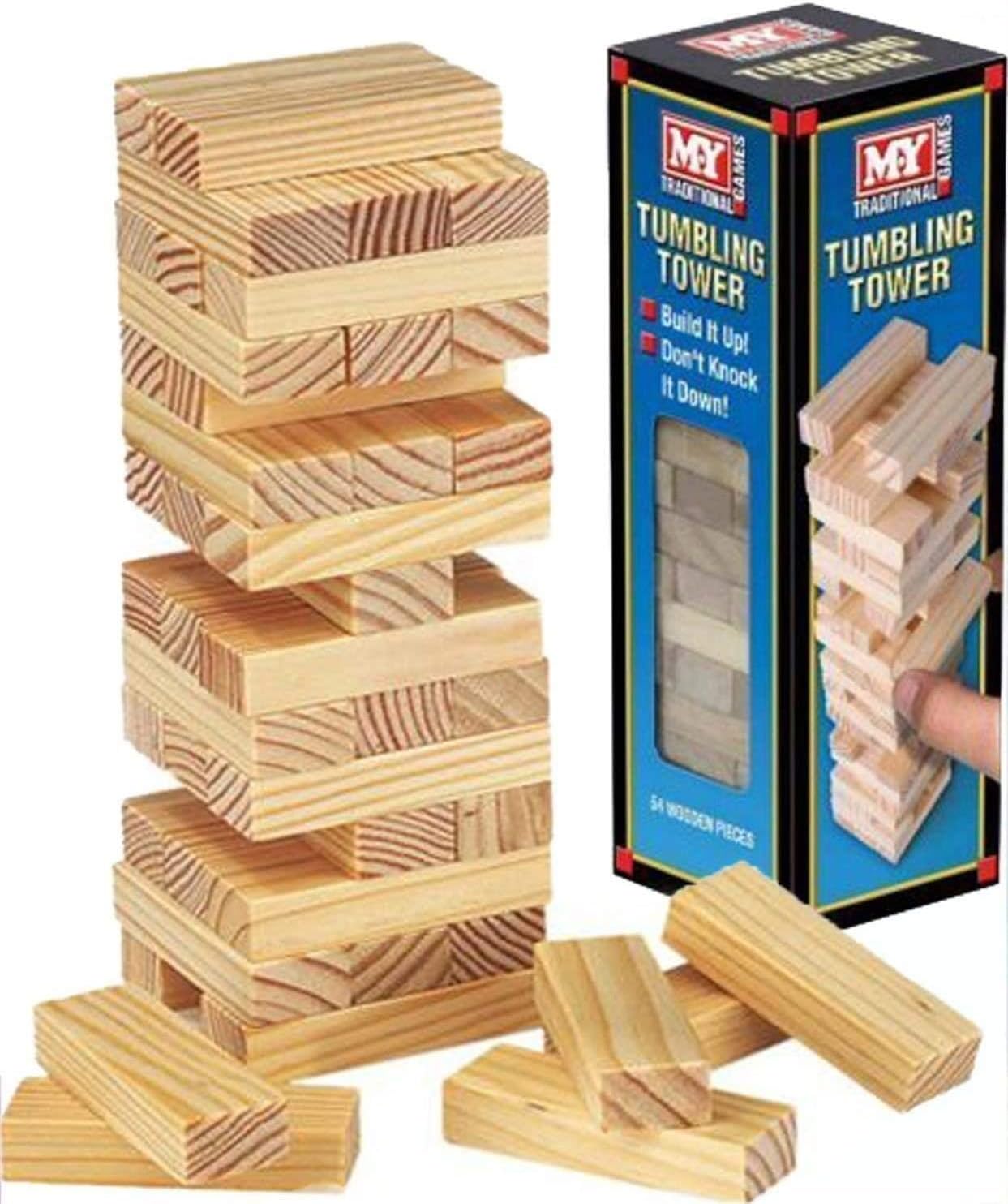 Amazon.com: Holland Plastics Original Brand Wooden Tumbling Stacking ...