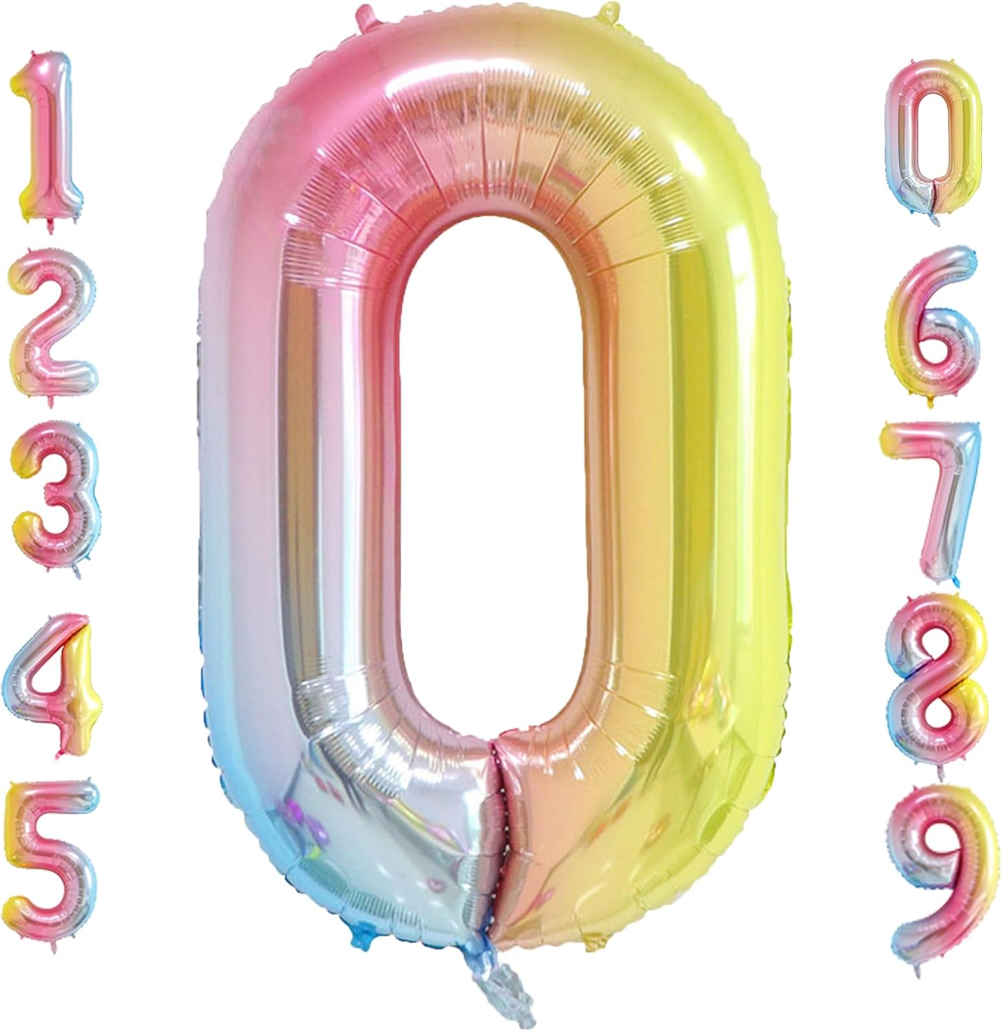 Amazon.com: Maine 40 inch Number 0 Balloon, Party Balloons, Happy ...