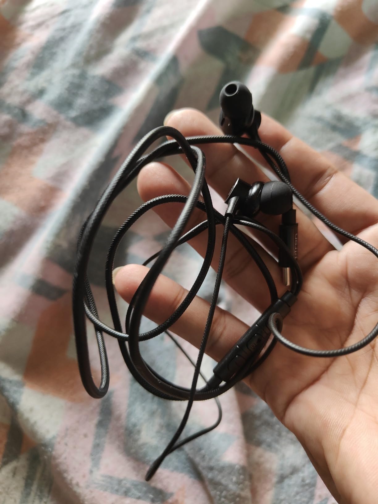 pTron Boom Buddy in Ear Wired Headphones with Mic, Type-C Audio ...