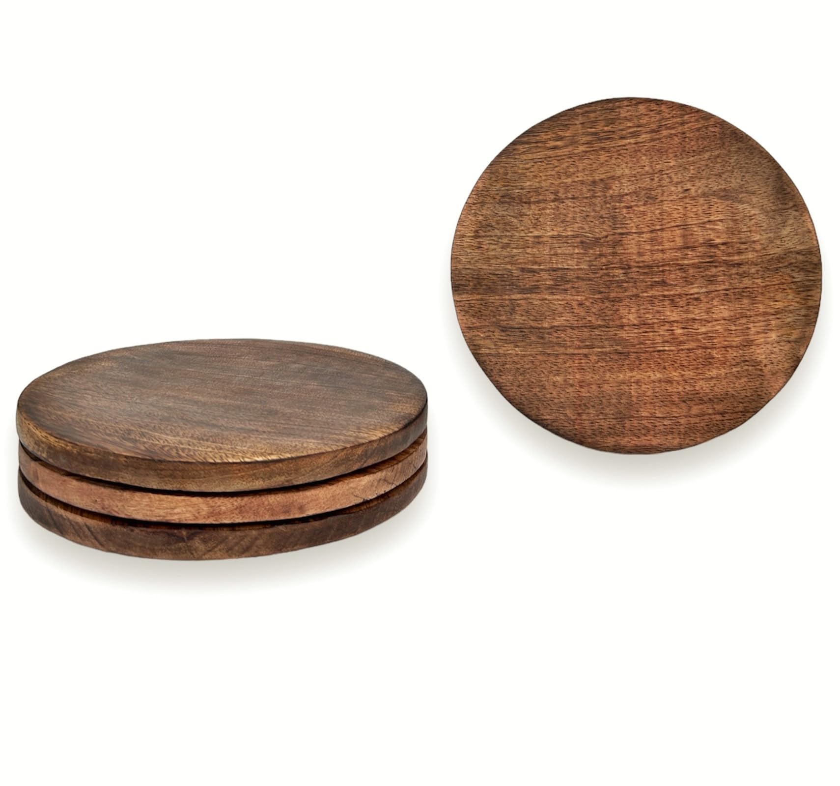 Buy Woodykart Wooden Trivet Set for Hot Plates, Heat Resistant Wooden ...