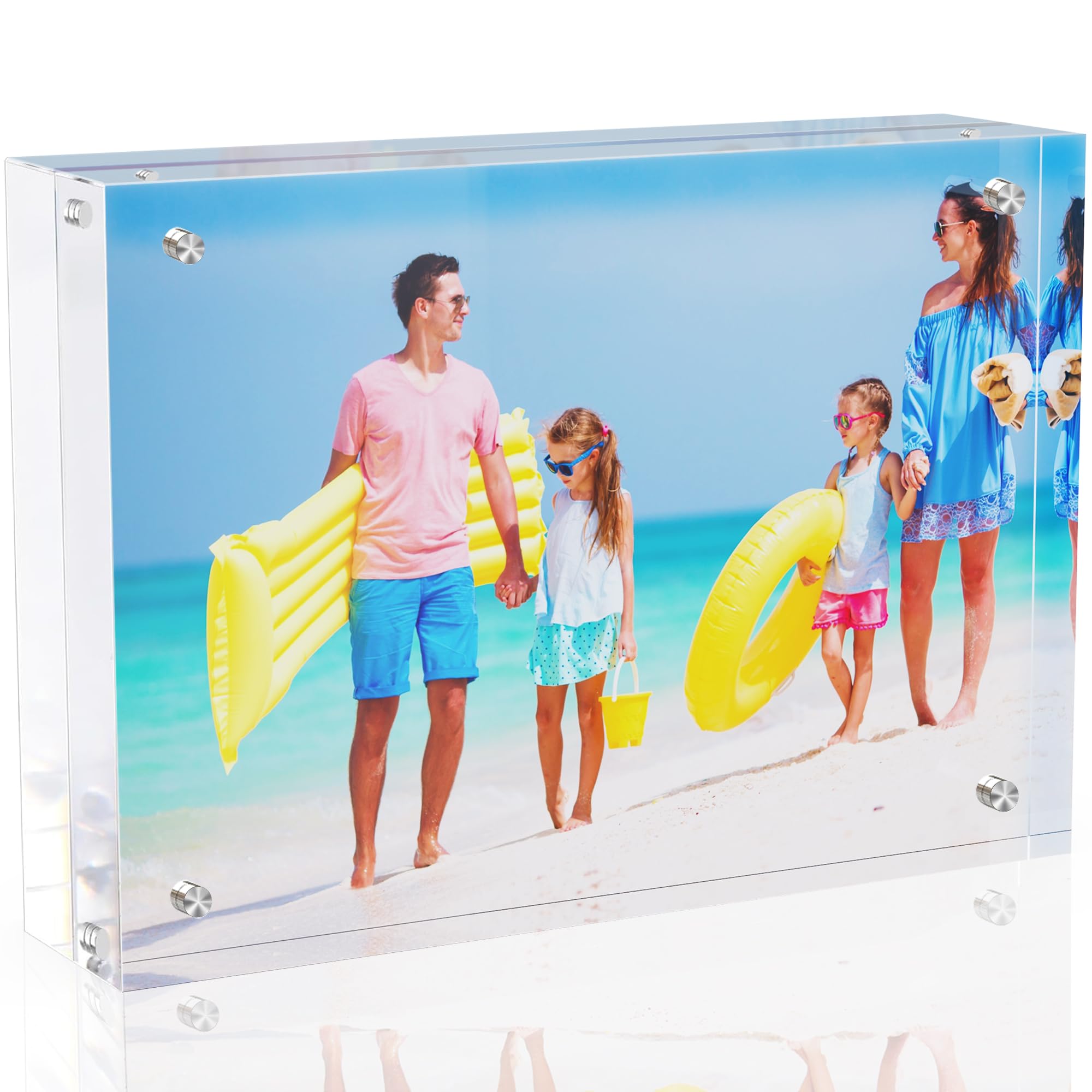 Amazon.com - laapee 5x7 Inches Acrylic Picture Frames 1 Pack, Double ...