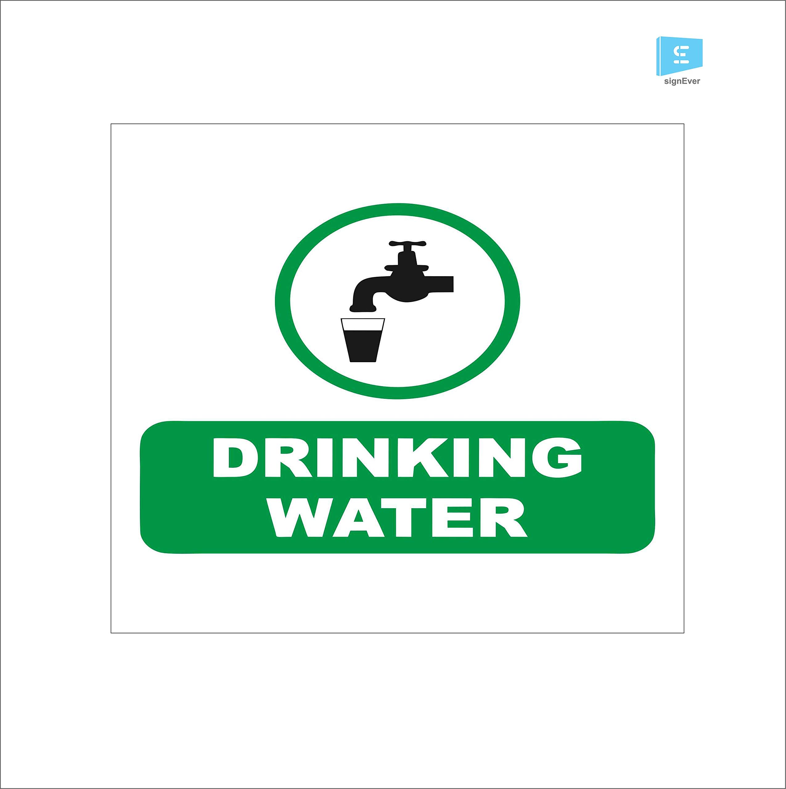 SIGN EVER Drinking Water Sign Boards for School College Office Company ...
