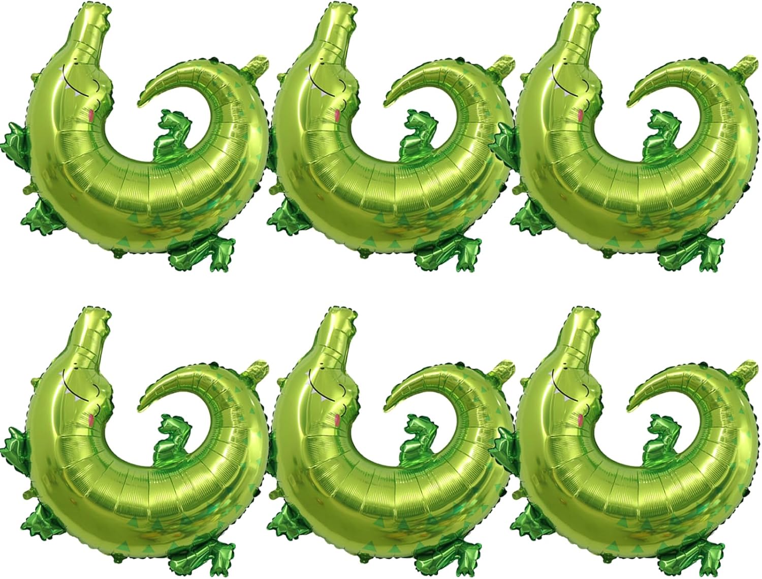 Amazon.com: Crocodile Balloons 6 Pcs Foil Helium Crocodile Shaped ...