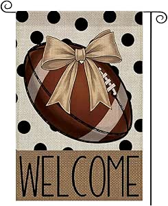 Amazon.com : Fall Football Garden Flag 12×18 Inch Double Sided Outside ...