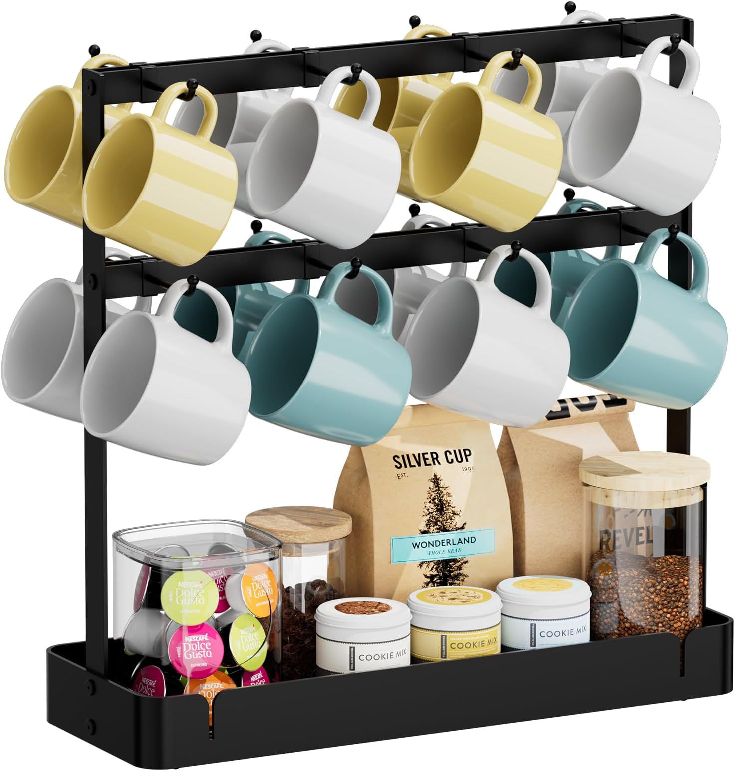 Amazon.com - Coffee Mug Holder for Countertop, Coffee Cup Holder Rack ...