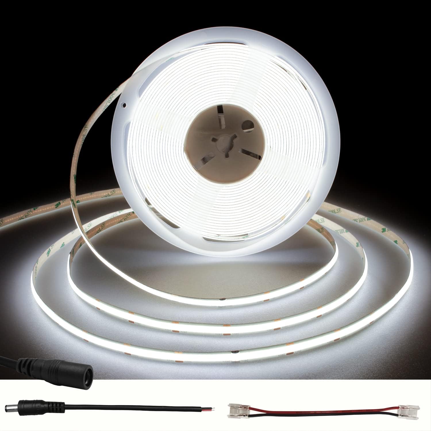 TTWAY COB LED Strip, Dotless LED Strip Light with 480LEDs/M, CRI 90 ...